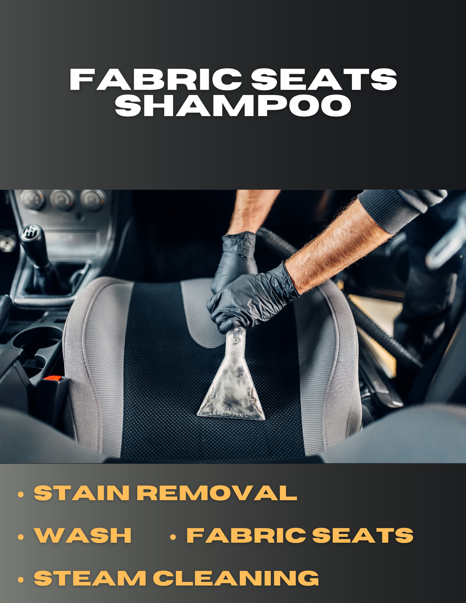 Premium Seats Shampoo with Exterior Full Service Wash- Schedule Appoin ...
